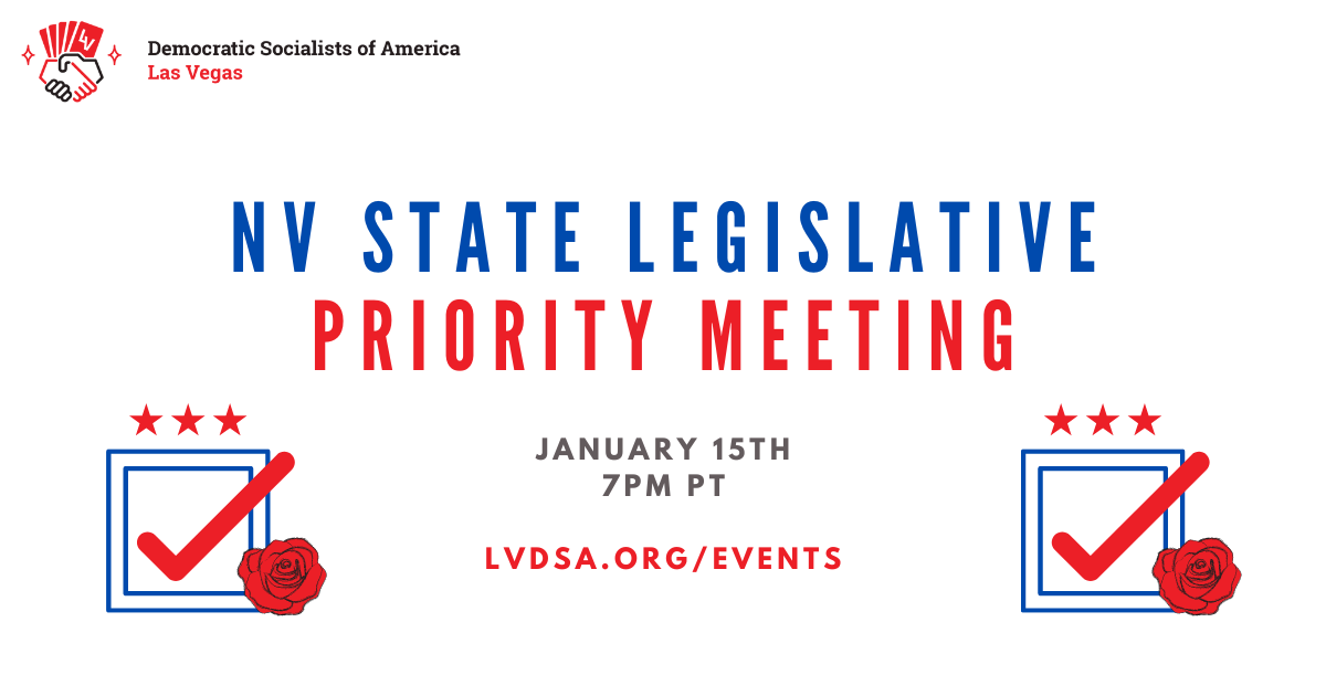 Nevada State Legislative Priority Meeting - Las Vegas DSA