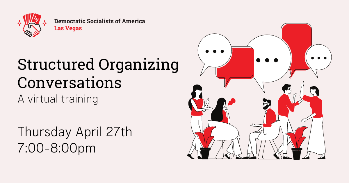Structured Organizing Conversations - Las Vegas DSA