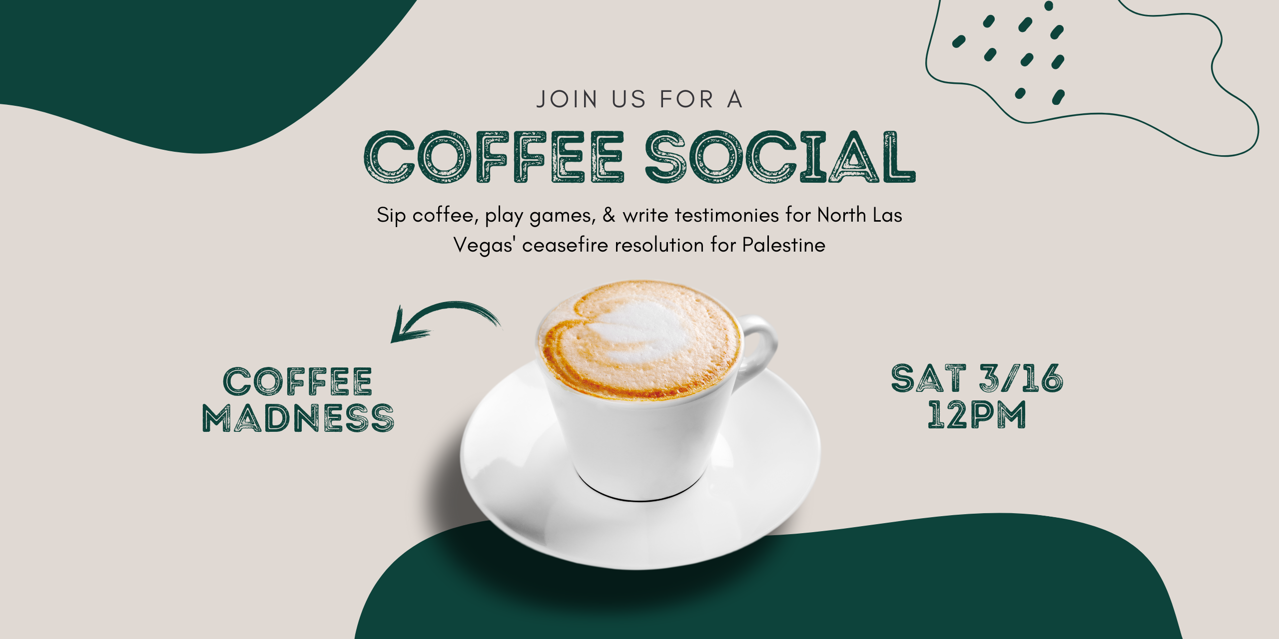 Coffee Social for Palestine - Las Vegas DSA