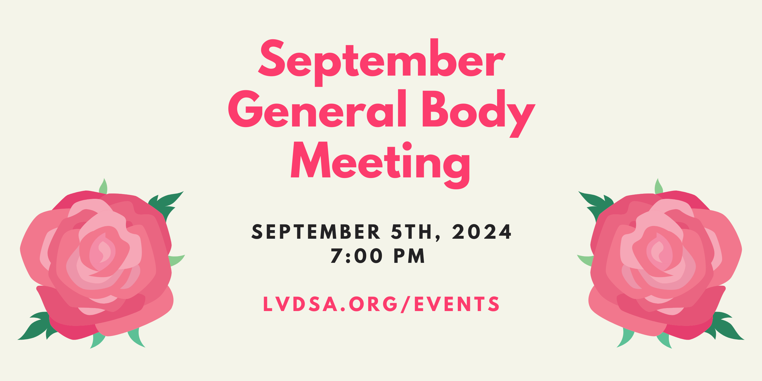 September General Body Meeting - Las Vegas DSA
